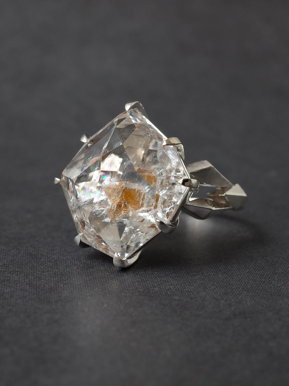 Quartz in Quartz CRYSTALLIZE Ring - 3 / cut by CANNA – MOEMI SUGIMURA